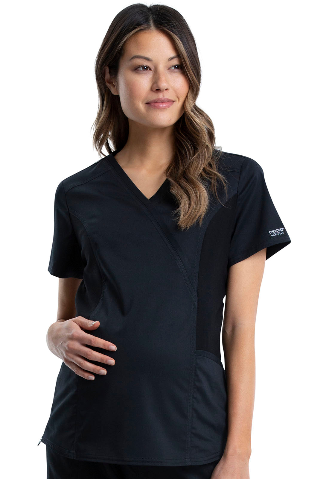 Women's 2 Pocket Maternity Scrub Top | The Scrub Store
